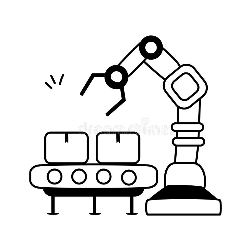 Take a Look at this Amazing Icon of Batch Production in Hand Drawn ...