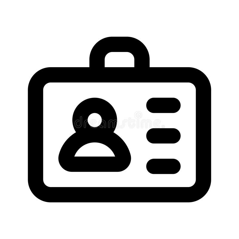 Take a Look at this Amazing Icon of Identity Card, Employee Card Vector ...