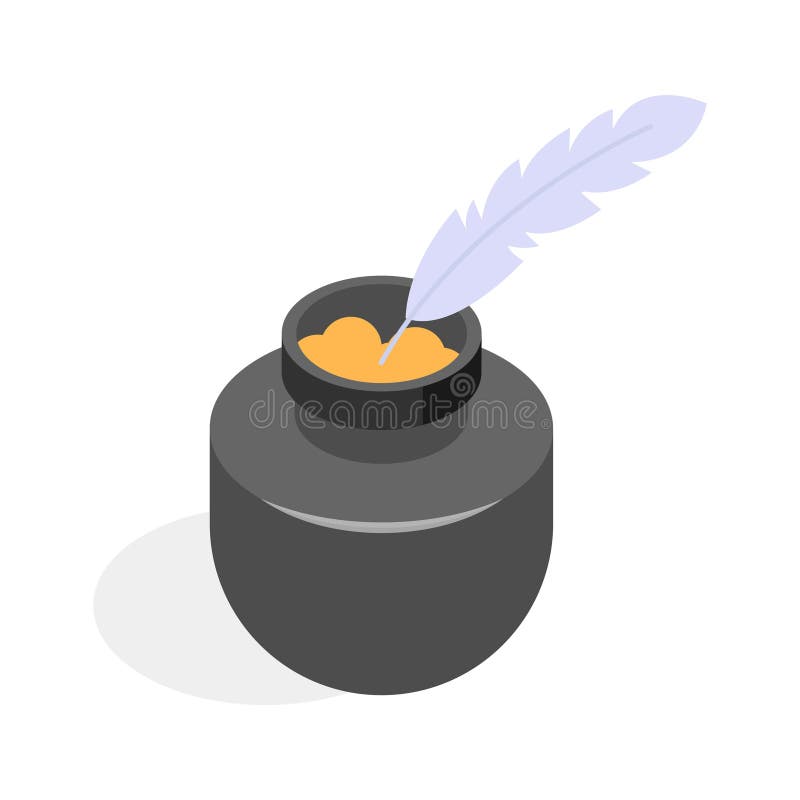 Check this Carefully Crafted Vector of Inkpot in Modern Style Stock ...
