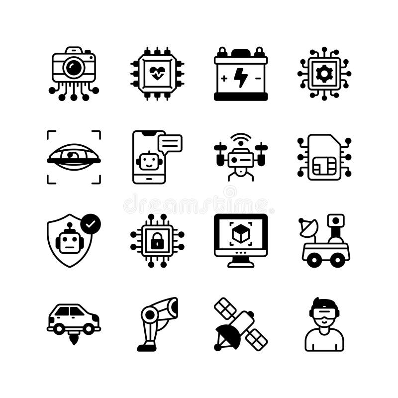 Take a Look at this Amazing Icons Set of Artificial Intelligence Stock ...
