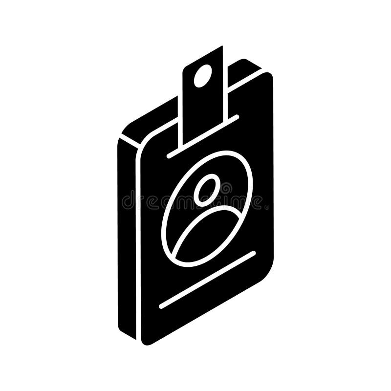 Take a Look at this Amazing Isometric Icon of Identity Card, Employee ...