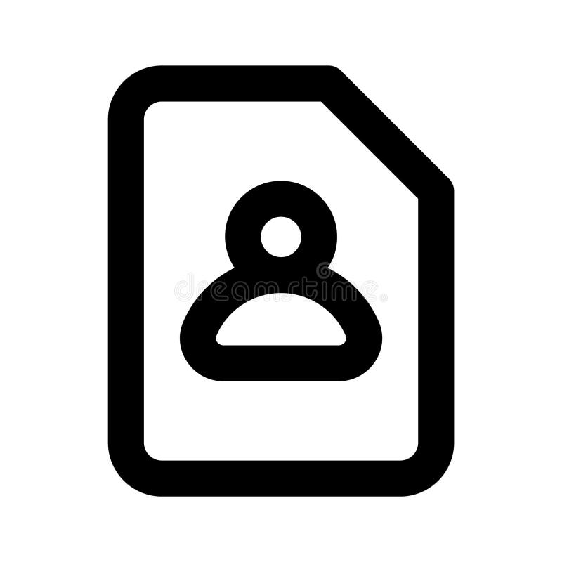 Take a Look at Creative Icon of Resume, User Profile Vector Stock ...