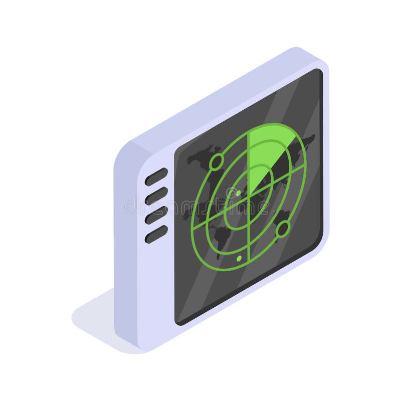 Take a Look at this Creatively Crafted Radar Screen Isometric Vector ...