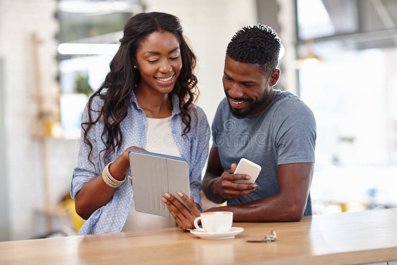 Take a Look. a Handsome Man and an Attractive Female. Stock Image ...