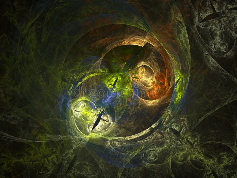 Surreal Futuristic Digital 3d Design Art Abstract Background Fractal ...