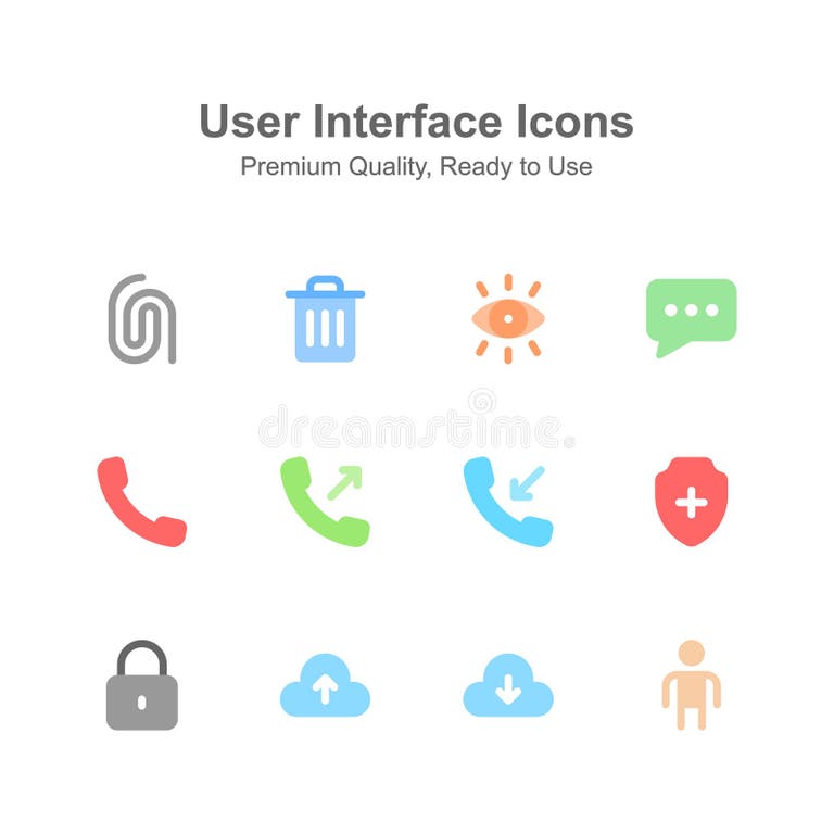 Take a Look at this Visually Perfect Pack of User Interface Icons Stock ...