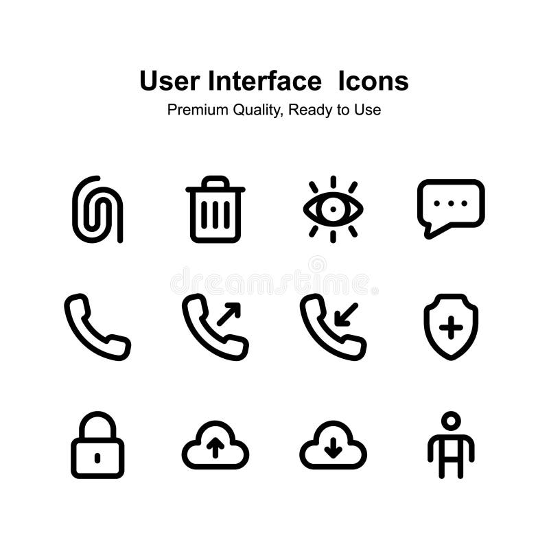 Take a Look at this Visually Perfect Pack of User Interface Icons Stock ...