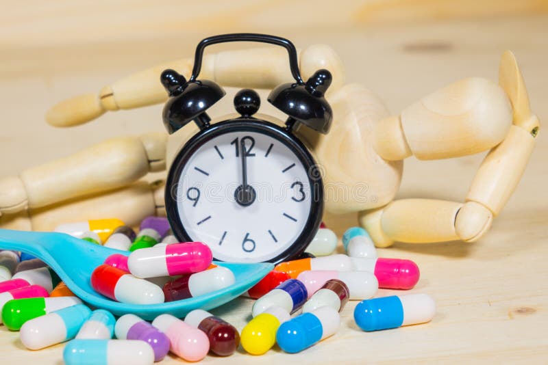 Take medicine on time stock photo. Image of medication - 94486574