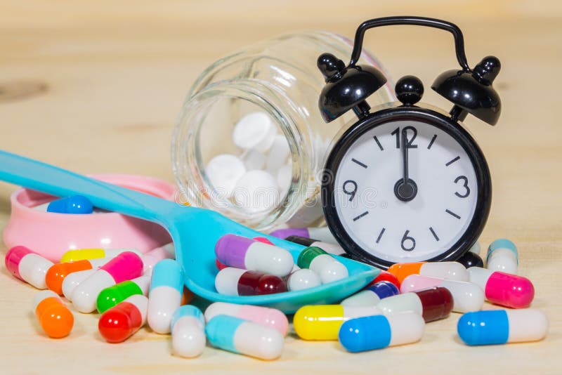 Take medicine on time stock photo. Image of medication - 94486580