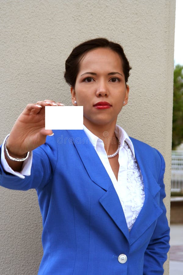 Take My Card stock image. Image of questioning, blank - 1593107