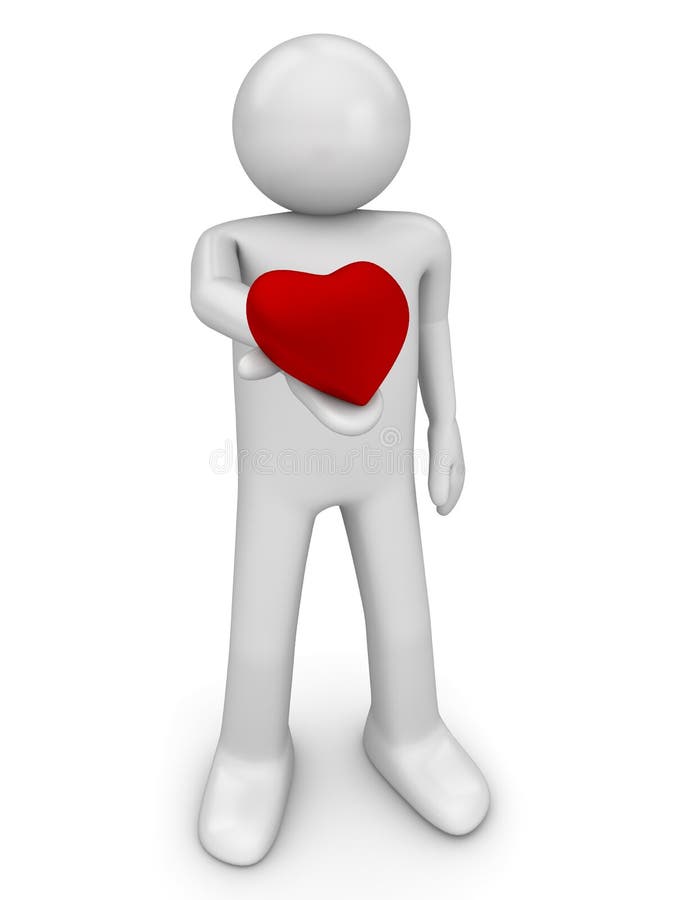 Stick Figure Connected Heart Stock Vector - Illustration of help ...