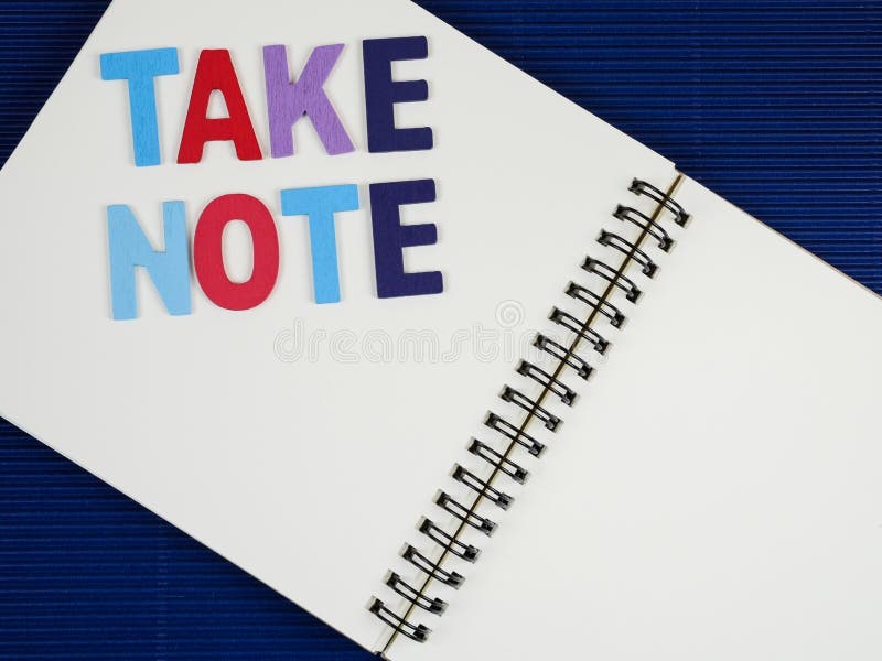 Take note on notebook stock photo. Image of concept, idea - 68627978