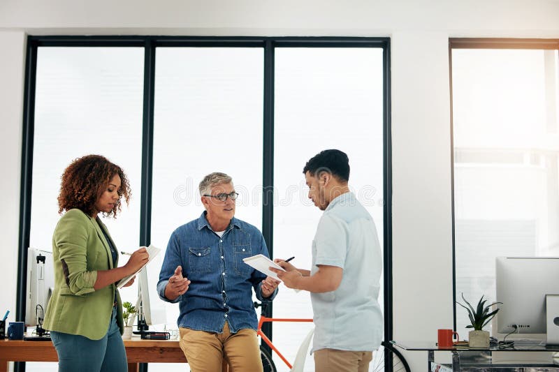 They always Take Notes when he Speaks. Three Creative Professionals ...