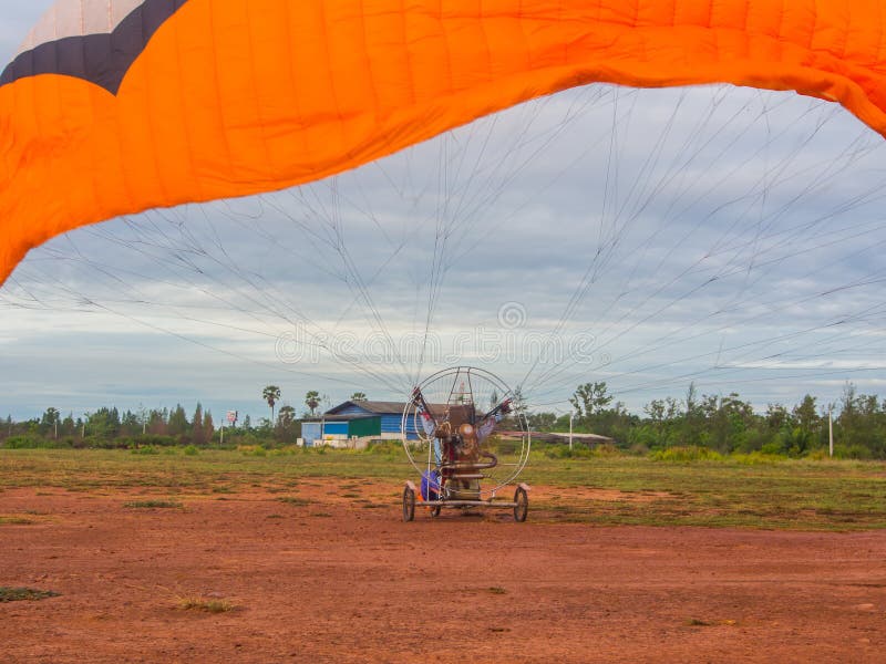 Take off stock image. Image of thick, paramotor, driver - 43322081