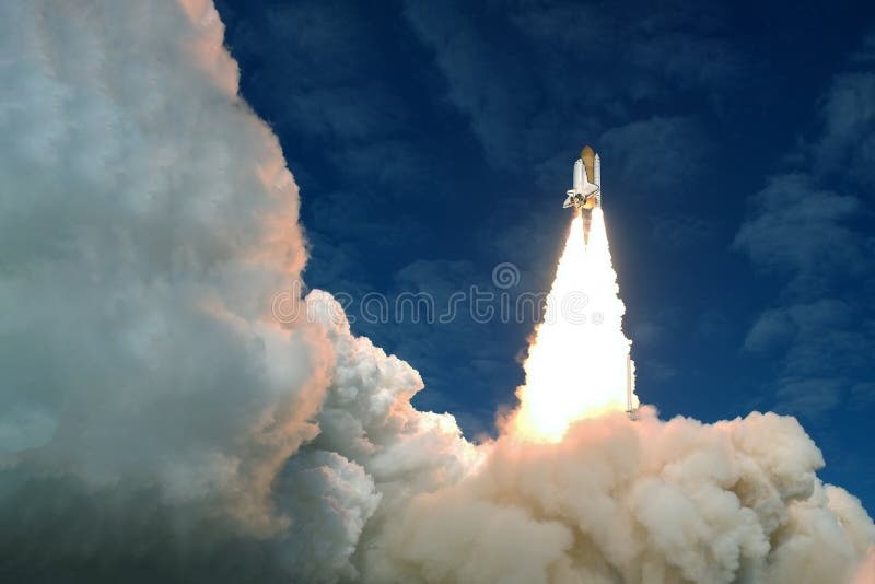 Nasa Lift Off White Background