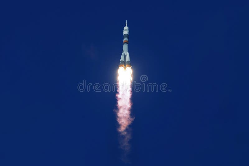Space Rocket Launch, Top View. Elements of this Image Were Furnished by ...
