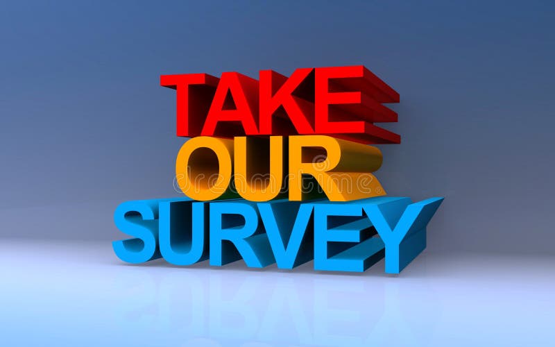 Take our survey on blue stock illustration. Illustration of file ...