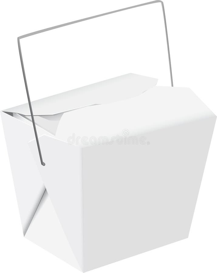 Japanese Food Box. Red Open Box for Noodle Stock Vector - Illustration ...