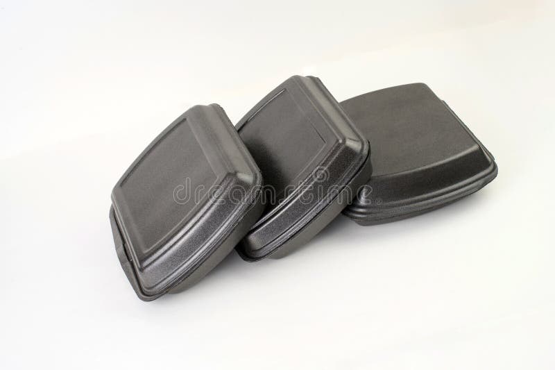 Take Out Food Box or Styrofoam Container. Disposable Lunch Box Food ...