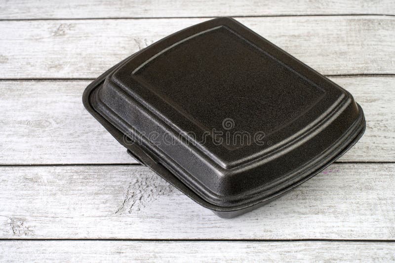 Take Out Food Box or Styrofoam Container. Disposable Lunch Box Food ...