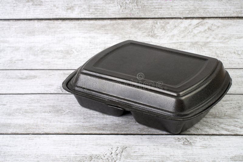 Take Out Food Box or Styrofoam Container. Disposable Lunch Box Food ...