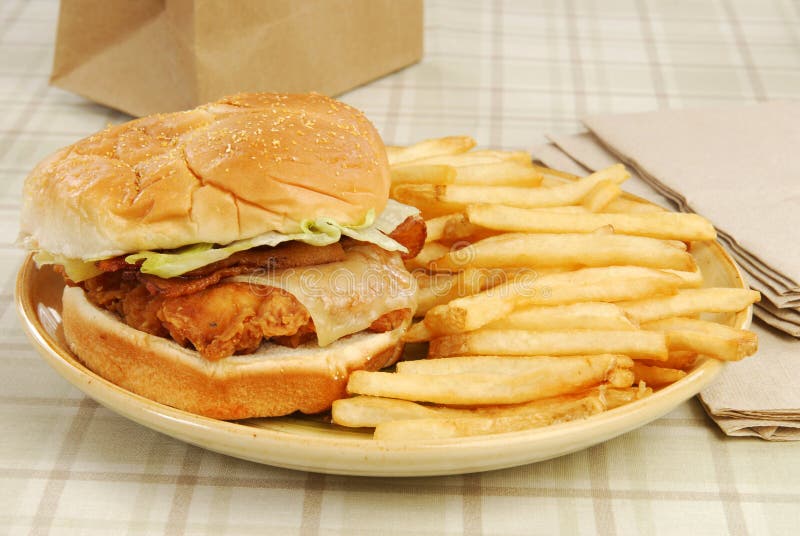 Take out meal stock photo. Image of cheese, brown, sandwich - 17370878