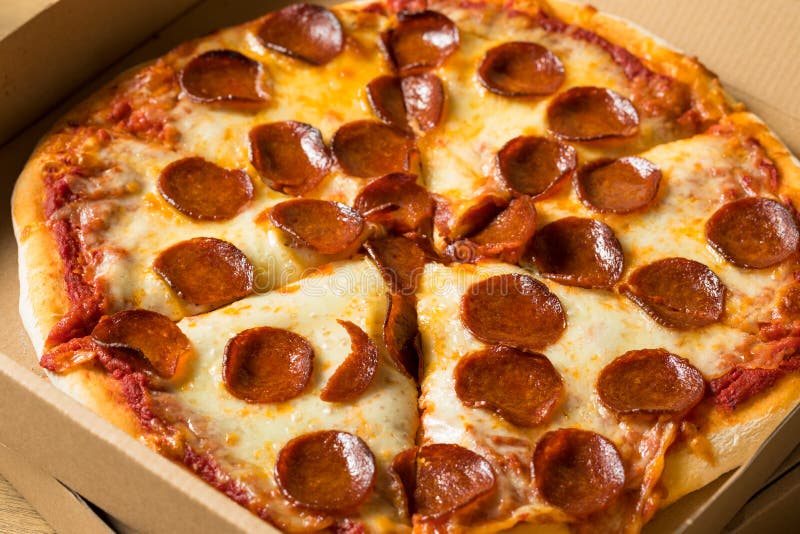 Take Out Pizza in a Box stock photo. Image of pizza - 141408408