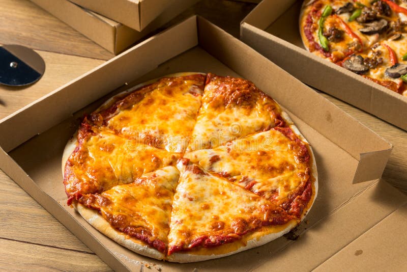 Take Out Pizza in a Box stock image. Image of supreme - 141408655