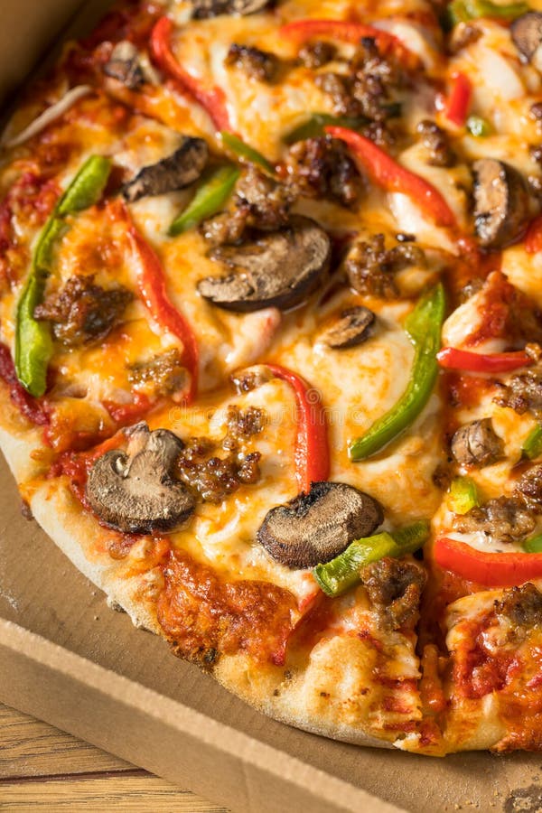 Take Out Pizza in a Box stock photo. Image of package - 141409108