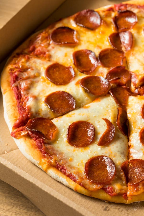 Take Out Pizza in a Box stock photo. Image of dinner - 141409296