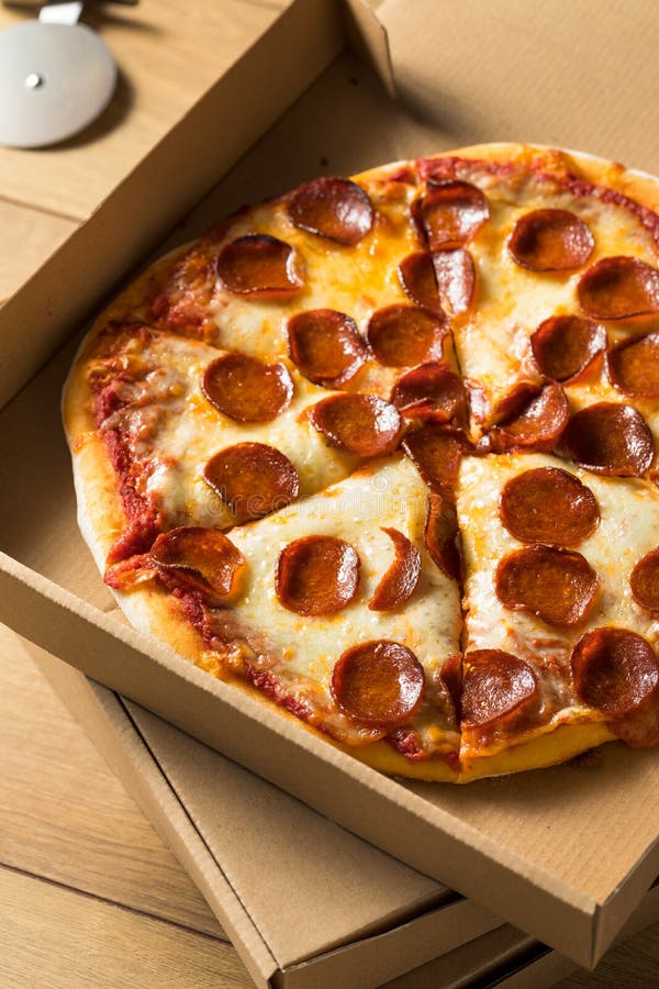 Take Out Pizza in a Box stock image. Image of mozzarella - 141410207