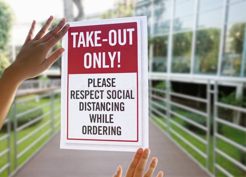 TAKE OUT only! Please Respect Social Distancing while Ordering Sign in ...