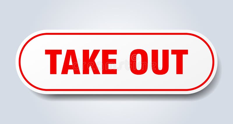 Take Out Sticker Stock Illustrations – 543 Take Out Sticker Stock ...