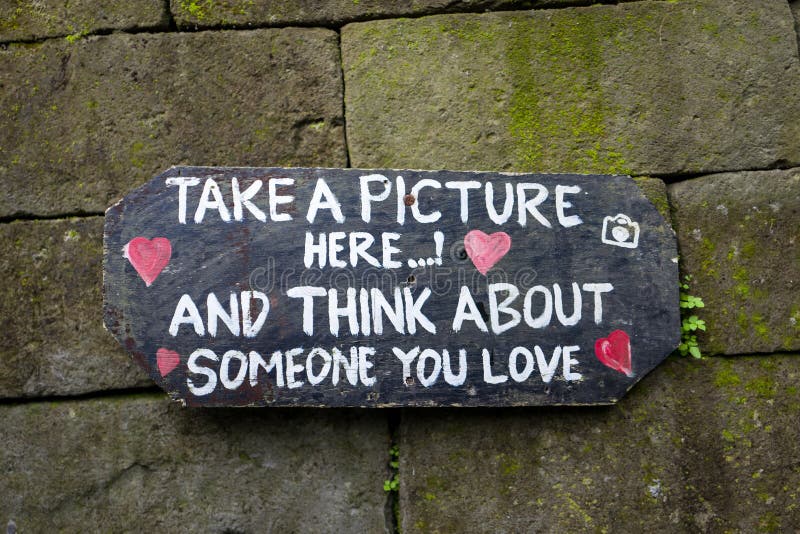 Take a Photo Here Sign in Bali Stock Image - Image of full, indonesia ...