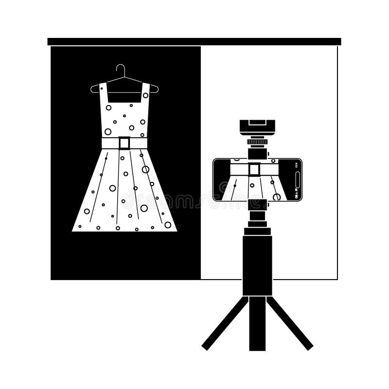 Take Photos of Products for Sale. E-commerce Concept Illustration Stock ...