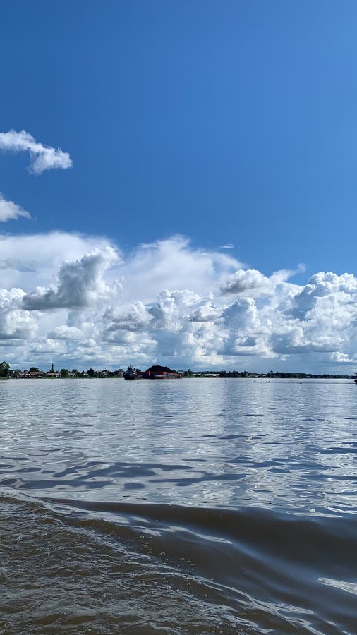 Speedboat View Mahakam River Stock Image - Image of shot, indah: 262654275