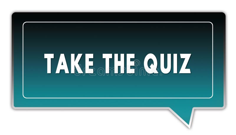 TAKE the QUIZ on Turquoise To Black Gradient Square Speech Bubble ...