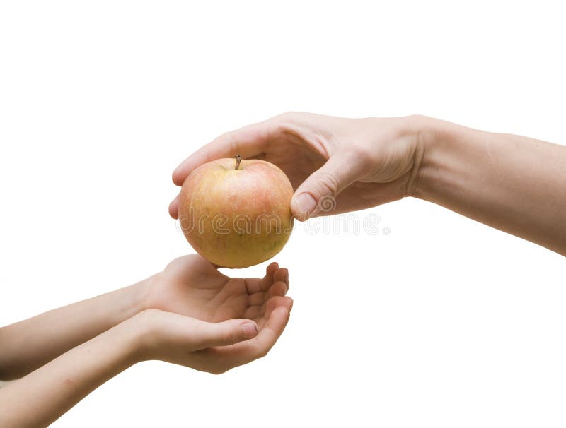 Take red apple stock photo. Image of isolated, motion - 8137758