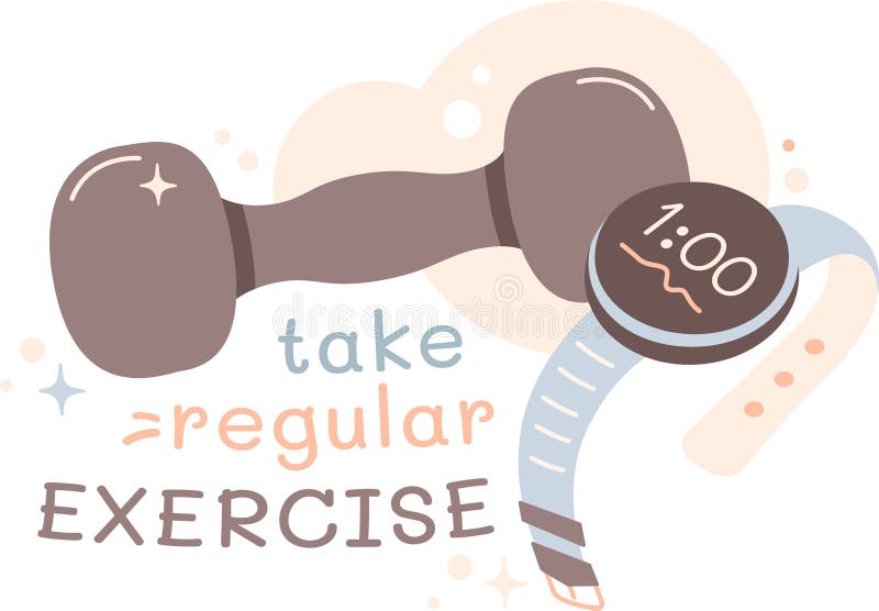 Regular exercise infograph stock vector. Illustration of female - 170469614