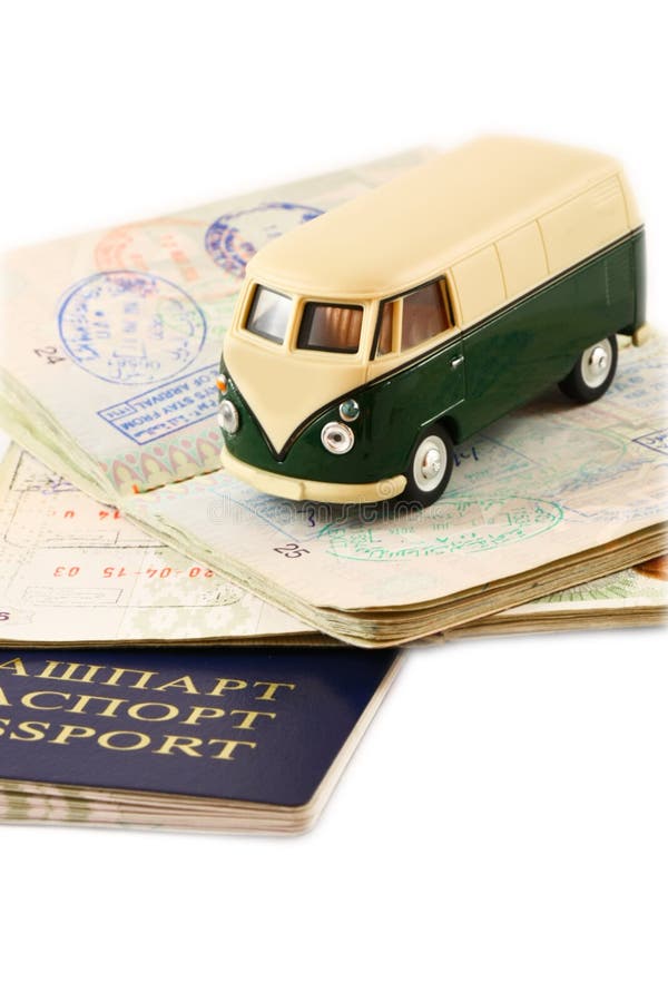 Take a Ride Traveling Adventure Journey Destination Van Concept Stock ...