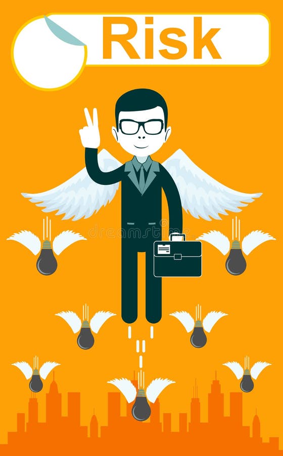 Take a Risk stock vector. Illustration of freedom, goal - 62357080