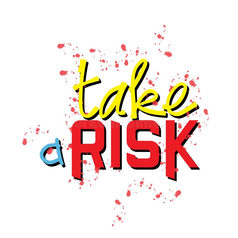 Take a risk stock illustration. Illustration of office - 96844298