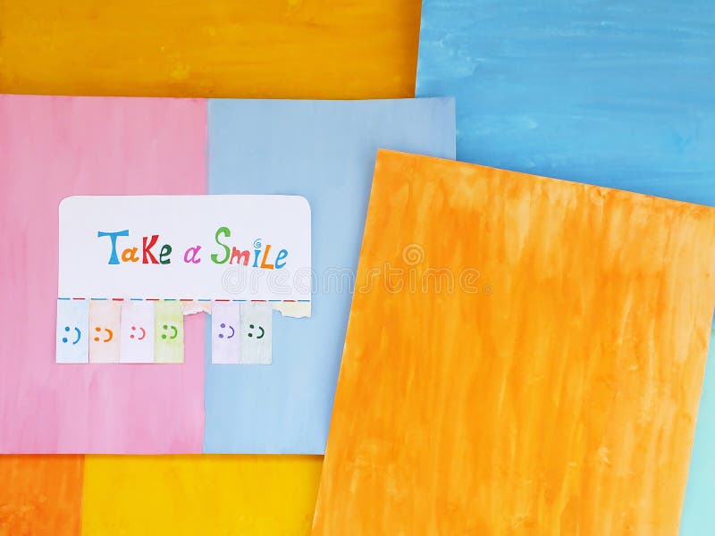 Take a Smile, Positive Thinking Concept Stock Photo - Image of abstract ...