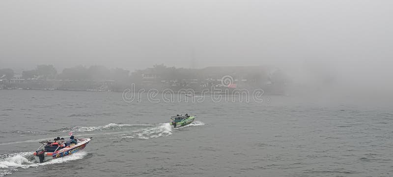 Take a Speed Boat at Sarangan Lake Editorial Photography - Image of ...