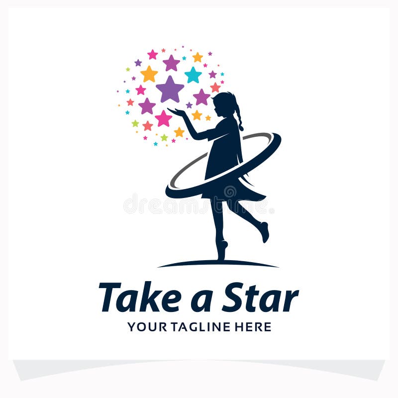 Take a Star Logo Design Template Stock Vector - Illustration of ...