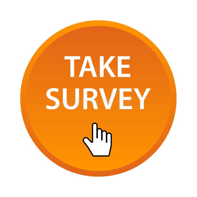 Take survey button stock vector. Illustration of isolated - 190322110