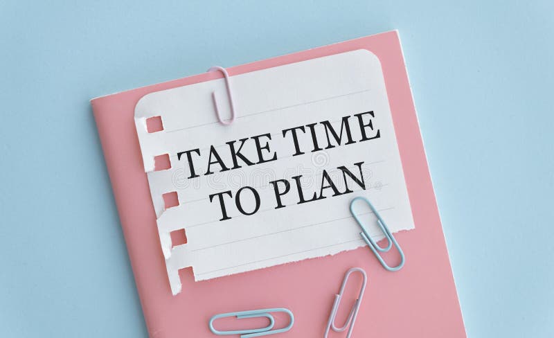 Time To Plan Text on Woden Block Stock Image - Image of professional ...