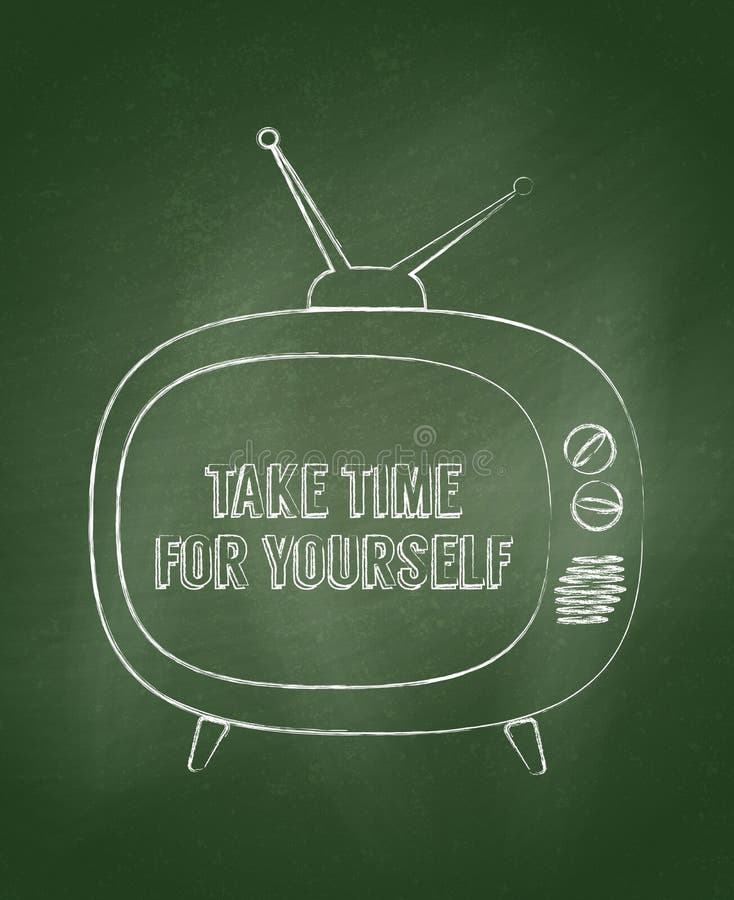 Take time for yourself stock illustration. Illustration of idea - 44844285