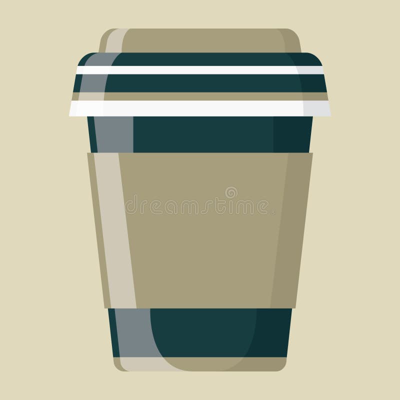 Takeaway Coffee Cup. Vector Illustration Decorative Design Stock Vector ...