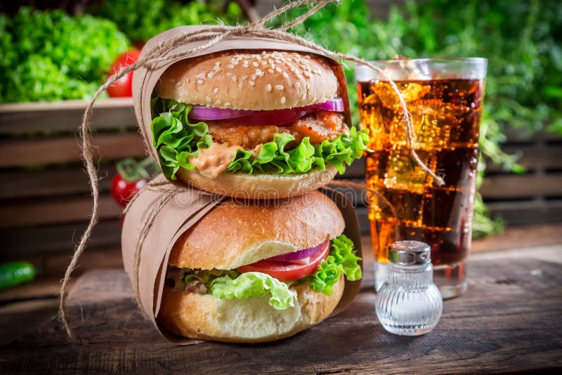 183 Takeaway Delicious Burger Cold Drink Stock Photos - Free & Royalty ...